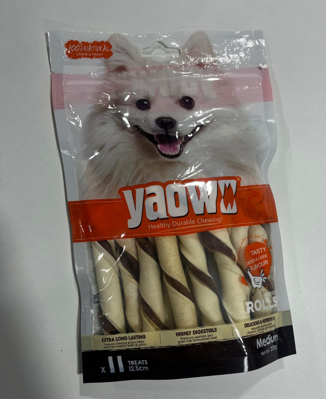 Yaome tasty chicken & liver flavour stick rolls – Petscure